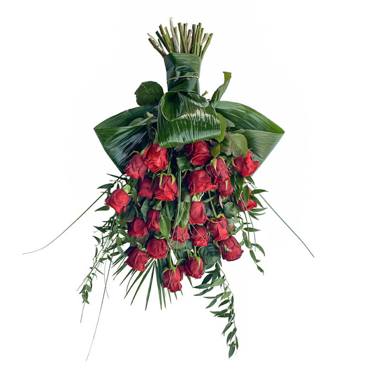 rouwboeket met lint | TOP rouwstuk | witte rouwboeketten, uitvaart ...